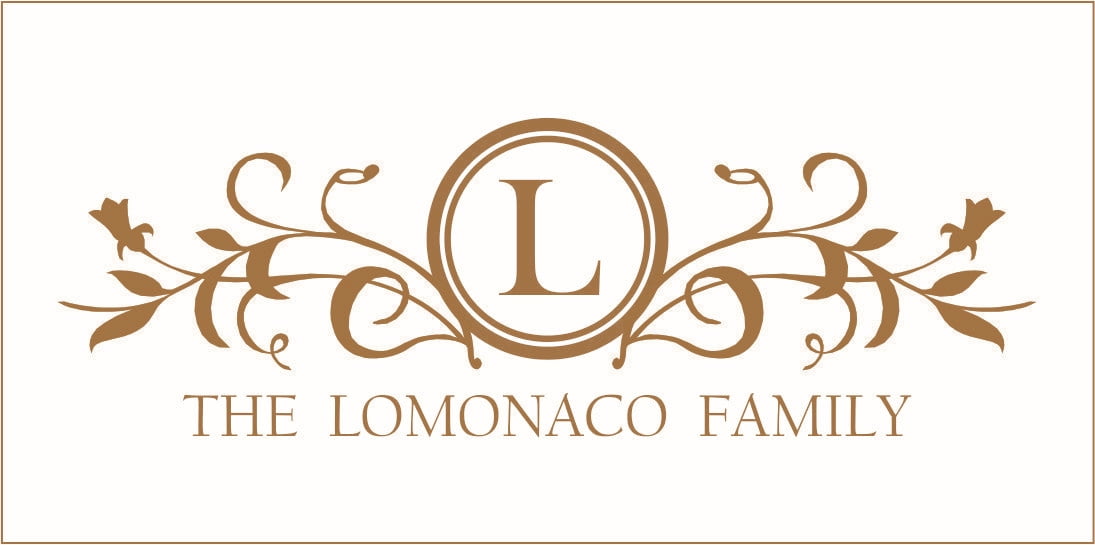 The Lomonaco Family Vinyl Decal - Small - Gold - Walmart.com