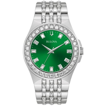 Bulova Men's Marine Star Diamond Accented Stainless Steel Watch 98D103 ...