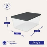 Free Shipping! Homz 12 Qt Stackable Plastic Storage Containers w ...