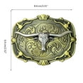 Cowboy Belt Floral Buckles for Men Women Engraved Cool Replacement ...
