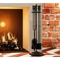 Fireplace Tools Set 5 Pieces Wrought Iron Fire Tool Set for Outdoor ...