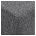 Simple British Style Cube Footstool, 16x16x16, Gray Ottoman foot rest ...