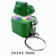 6pcs Frog Croaking Fidget Toy, Frog Croaking Keychain With Sound LED ...
