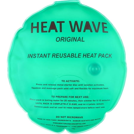Instant Reusable Heat Packs - Large Round (6" Diameter), Reusable Heat ...