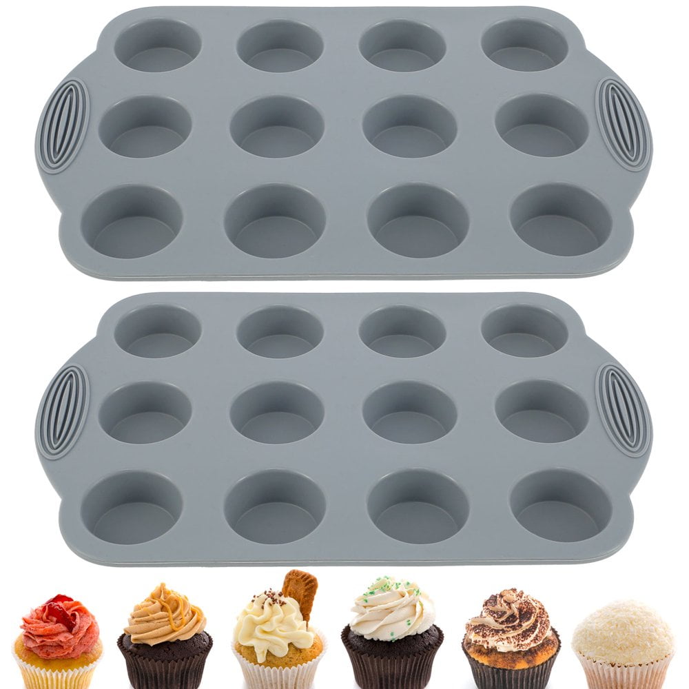 Click here for Generic 2pcs Silicone Muffin Pan With 12 Holes Non... prices