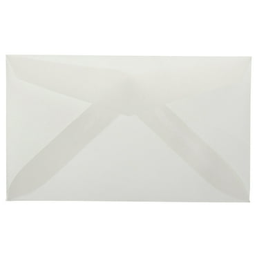 JAM Paper A6 Translucent Envelopes, 4 3/4 x 6 1/2, Clear, 50 per Pack ...