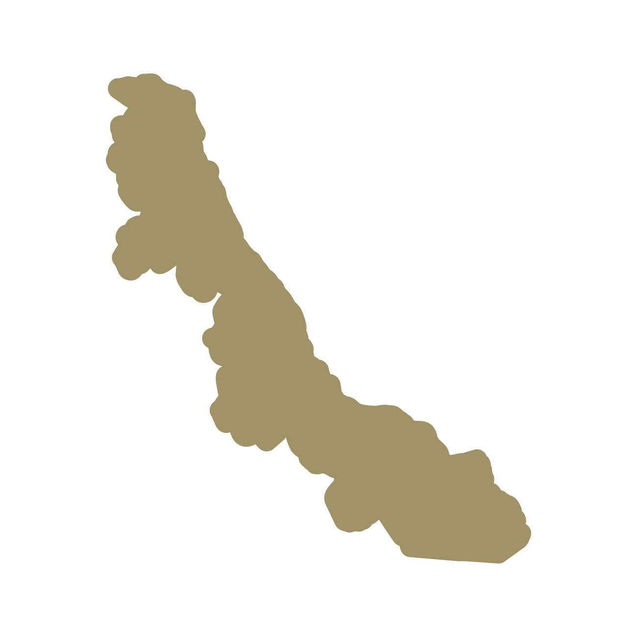 Veracruz State Shaped Sticker Decal Die Cut - Self Adhesive Vinyl - Weatherproof - Made in USA ...