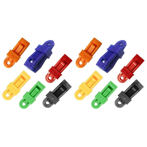Justharion 12 Pieces Adjustable Lock Grip Tent Tarp Tighten Clip ...