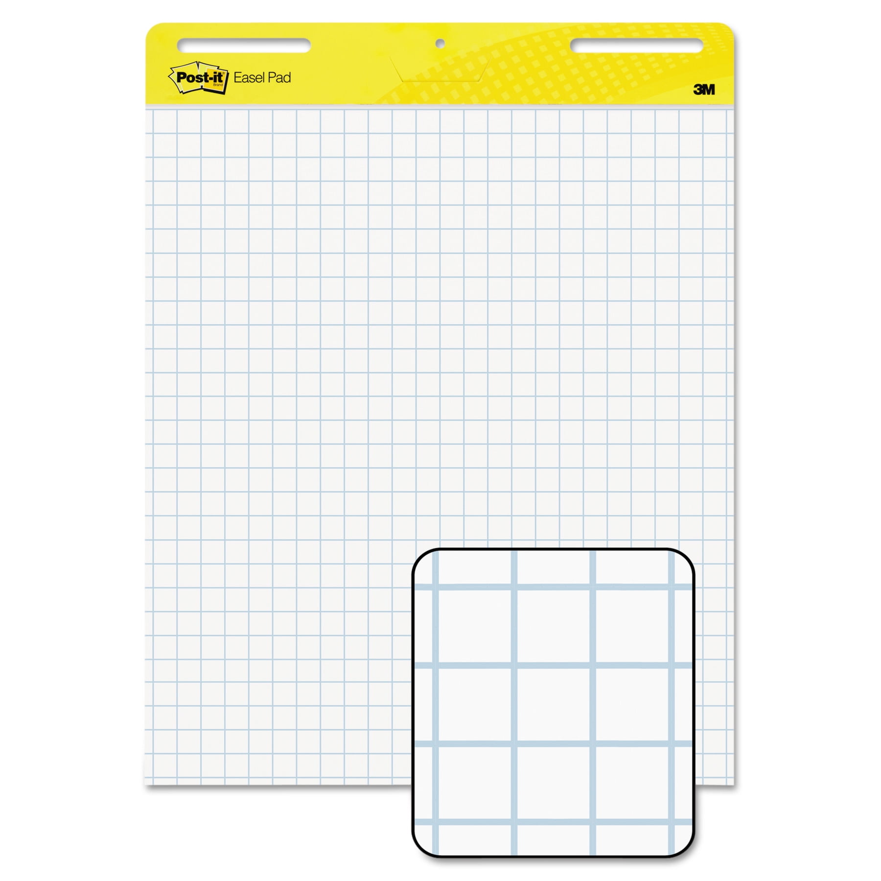 Post-it Self-Stick Easel Pads, White with Grid, 25 x 30-Inches, 30 ...