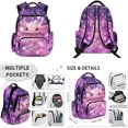 4-Piece Street Art Backpack Bundle - 17" Large Capacity Backpack with ...