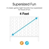 Cipton Connect Four Jumbo Sized Indoor & Outdoor Game for Kids & Adults ...
