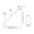 Arozzi Alzare Neo Duo - Gas Spring Monitor Arm - Black - Walmart.com