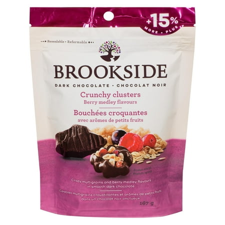 BROOKSIDE Dark Chocolate Crunchy Clusters, Berry Medley Flavours ...