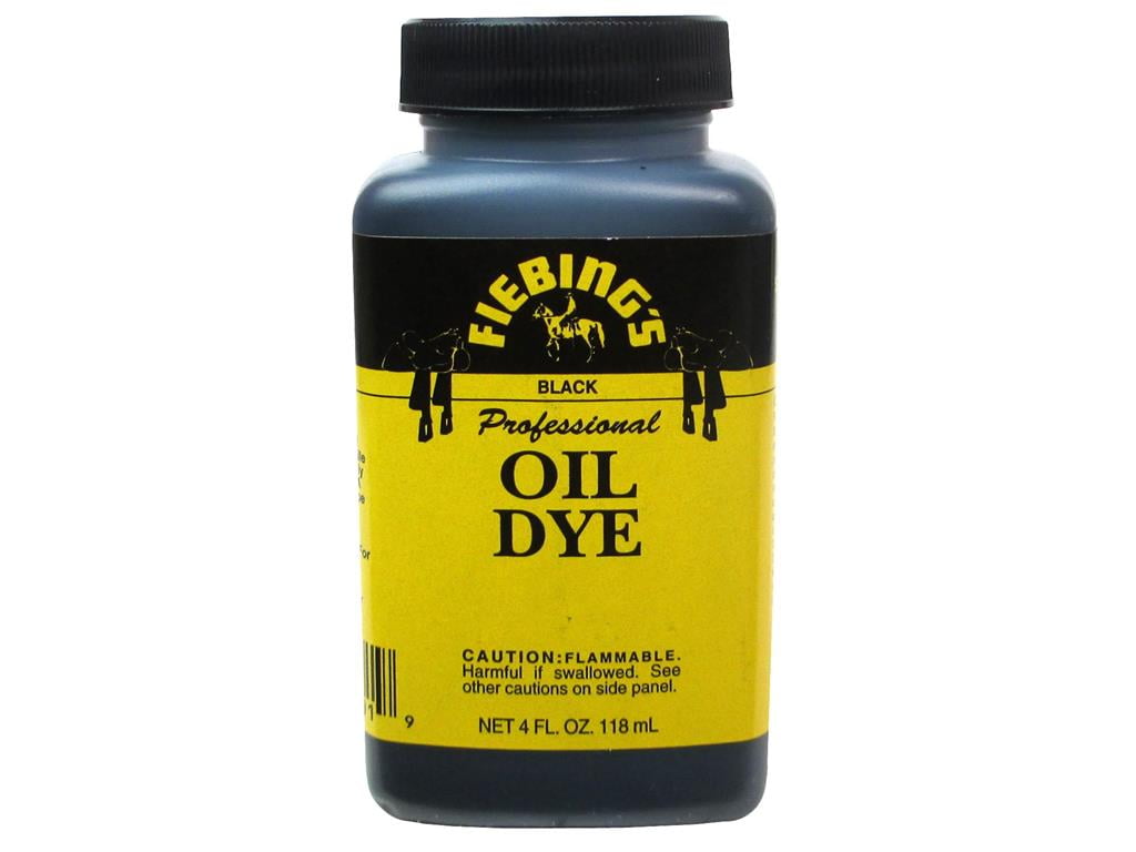 Fiebings Leathercraft Pro Oil Dye 4oz Black - Walmart.com