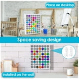 Jetcloudlive Craft Paint Storage Organizer 63 Holes Wall-mounted PVC ...