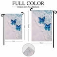 Blue Butterfly Garden Flag 28x40 Inch Ocean Water Double Sided Small ...