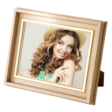 Americanflat 8x8 Picture Frame in Black - Displays 6x6 With Mat and 8x8 ...