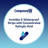 Compound W Maximum Strength One Step Invisible Wart Remover Strips, 14 ...