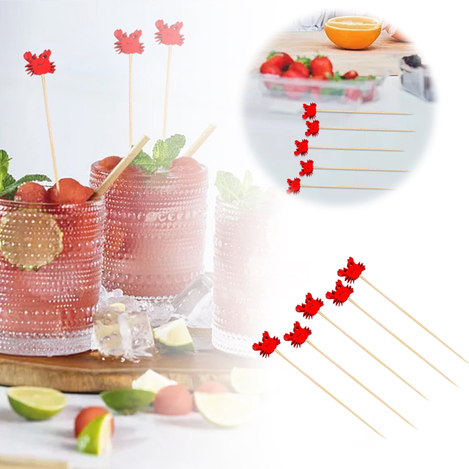Boreal Craft Chinese New Year Toothpick 100PCS Year Fruit Toothpicks ...