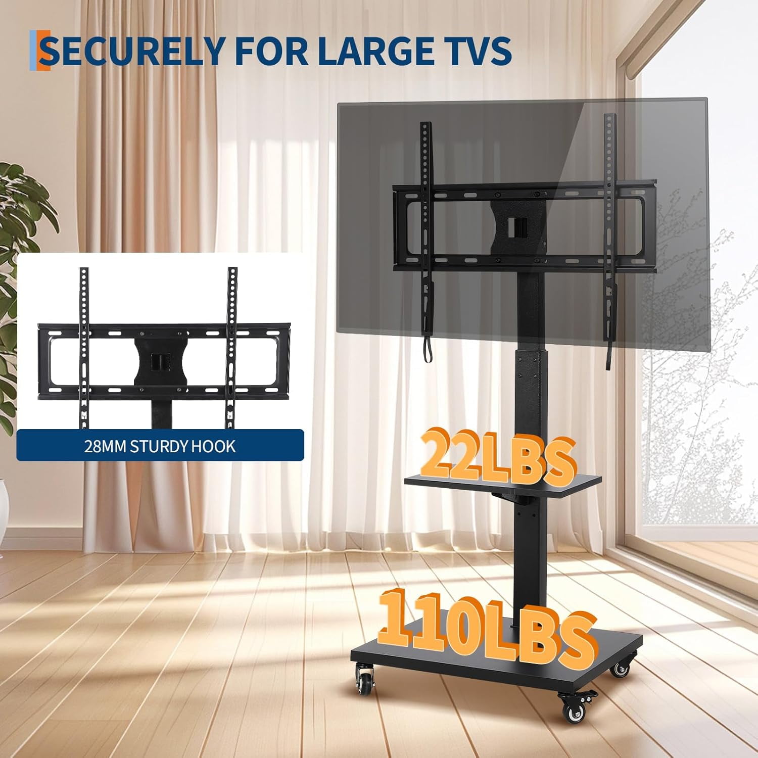 Click here for Royalbelle Portable Floor Stand With Lockable Whee... prices