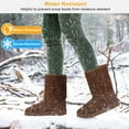 TeqHome Winter Female boots, Waterproof Snow Boots with Warm Lining ...