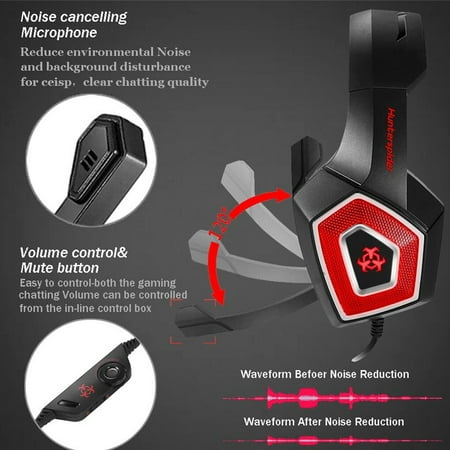 Hunterspider V1 Wired Headphone Gaming Earphone with Microphone wired ...