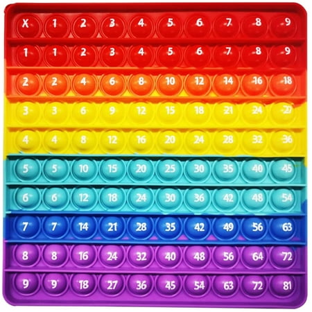 Pop Multiplication Table Big Size Push Bubble Sensory Fidget Toys Large ...