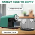 AFMAT Heavy Duty Electric Pencil Sharpener Green with Auto Stop and 6 ...