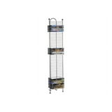 Atlantic DVD/BluRay Media Storage Tower, 42" Nestable CD Unit, Gunmetal ...
