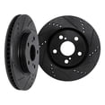 KarParts360 For Mazda 3 2004-2013 Brake Rotor Set | Cast Iron | Black ...