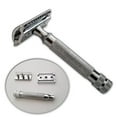 Safety Razor Double Edge Stainless Steel 3.5" Razors + 5 Free Blades ...