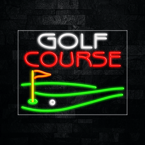 Golf Course LED Neon Sign 28"L x 22"H #31720 - Walmart.com