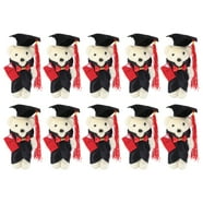 9" Graduation Plush Teddy Bear with Cap & Diploma Holding Heart Frame ...
