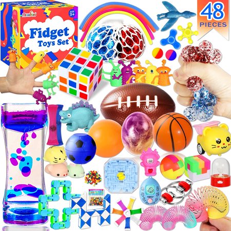 SUPRR FAFA 48 Pack Sensory Fidget Toys Set Bundle Stress Relief Anti ...