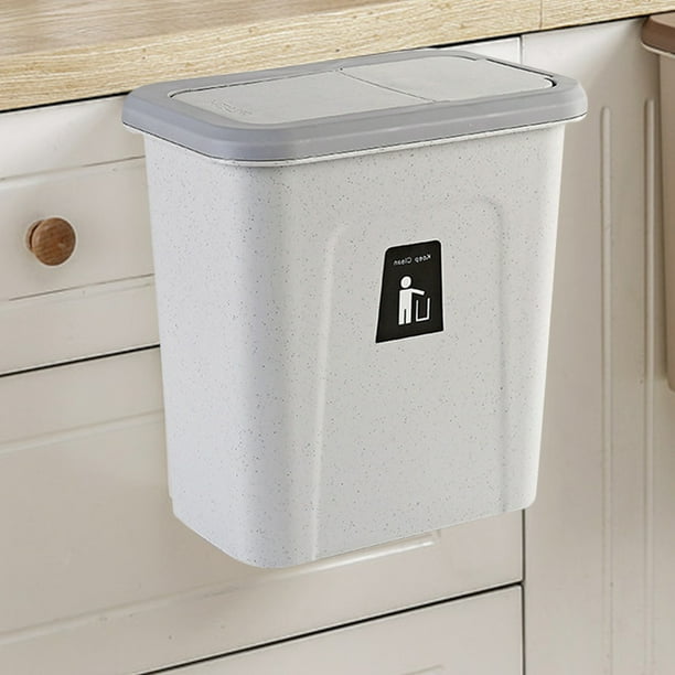 Push-top Trash Can Chef Hanging Automatic Return Lid for Fruit and ...