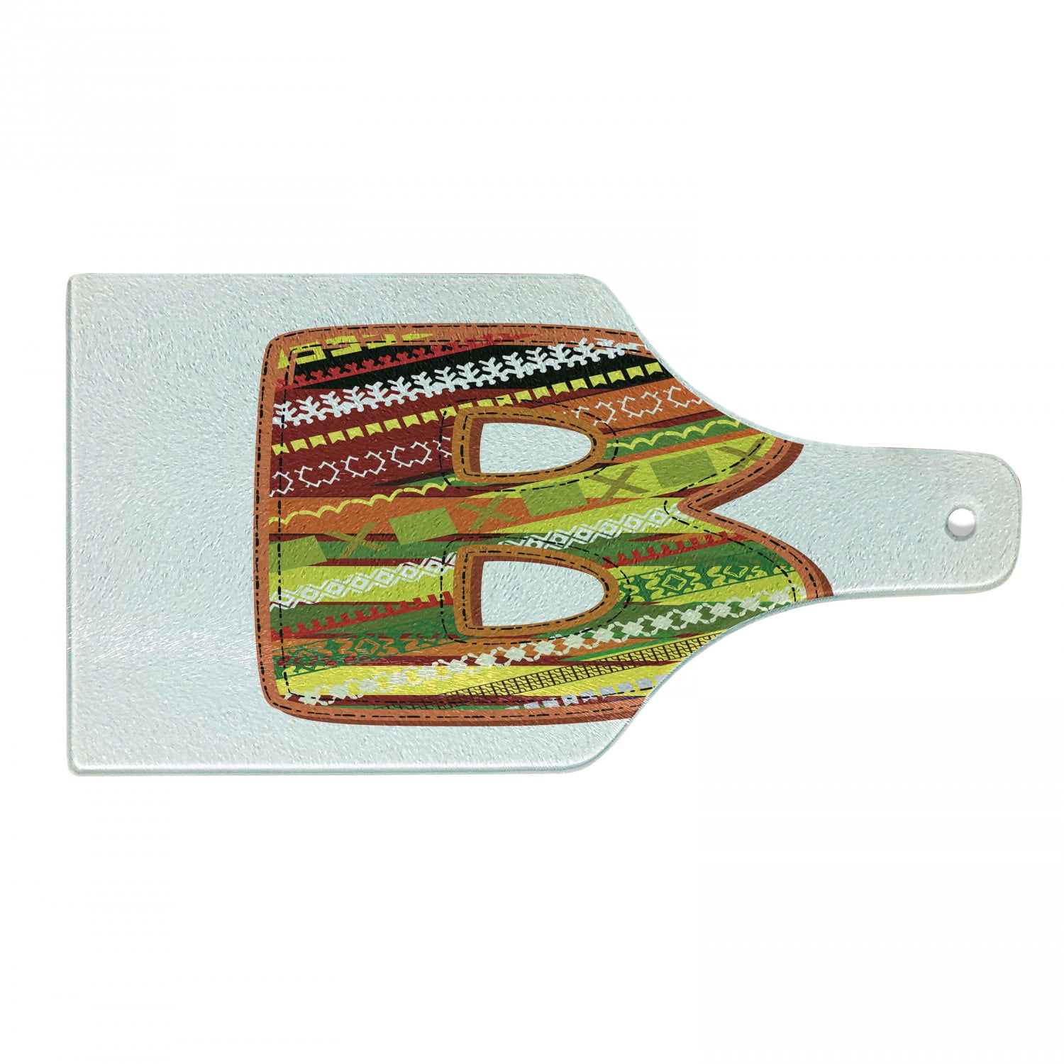 Letter B Cutting Board, Winter Season Inspired Typing Tool Art Design ...