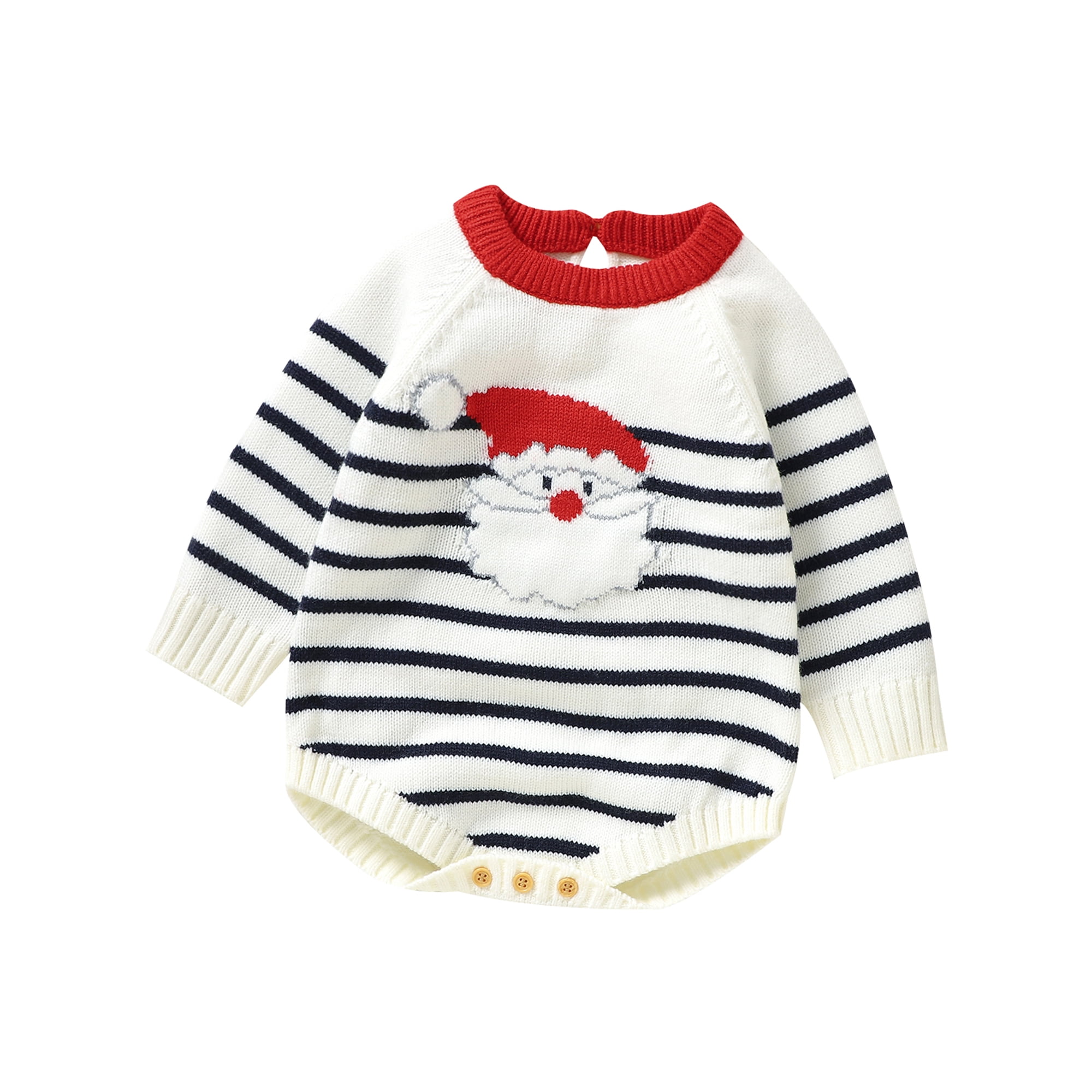 Click here for Gupgi Baby Christmas Knit Romper Long Sleeve Santa... prices