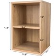 Bookshelf, 2-Tier Rotating Bookcase, Open Storage Shelf, Engineered ...