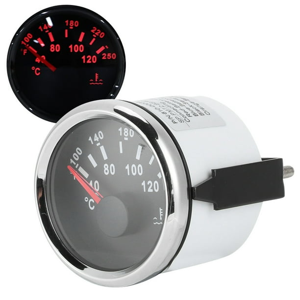 Marine Engine Water Temperature Gauge, Water Temperature Gauges 40-120 ...