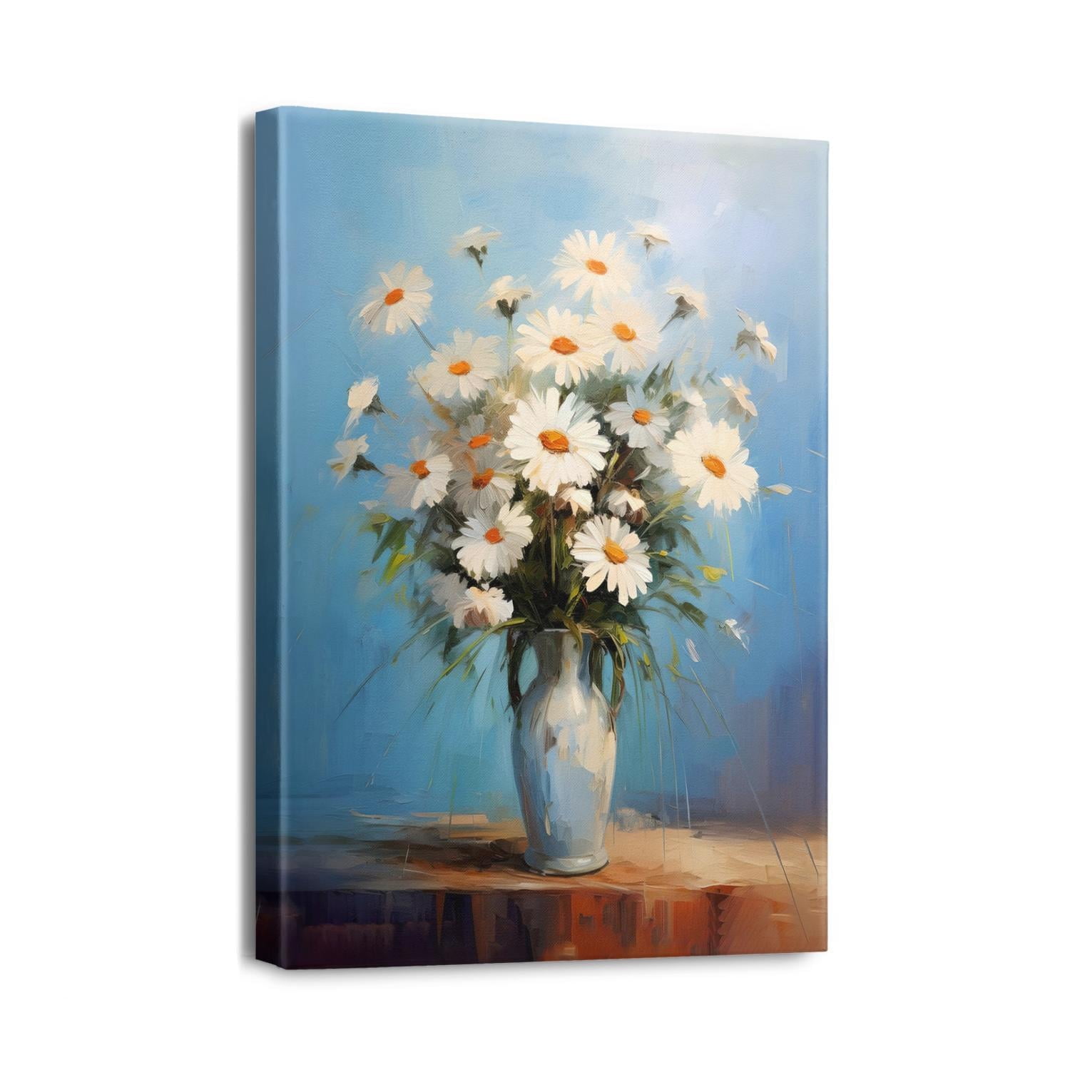 Click here for Dicilly Watercolor Daisy In The Mason Jar Wall Art... prices