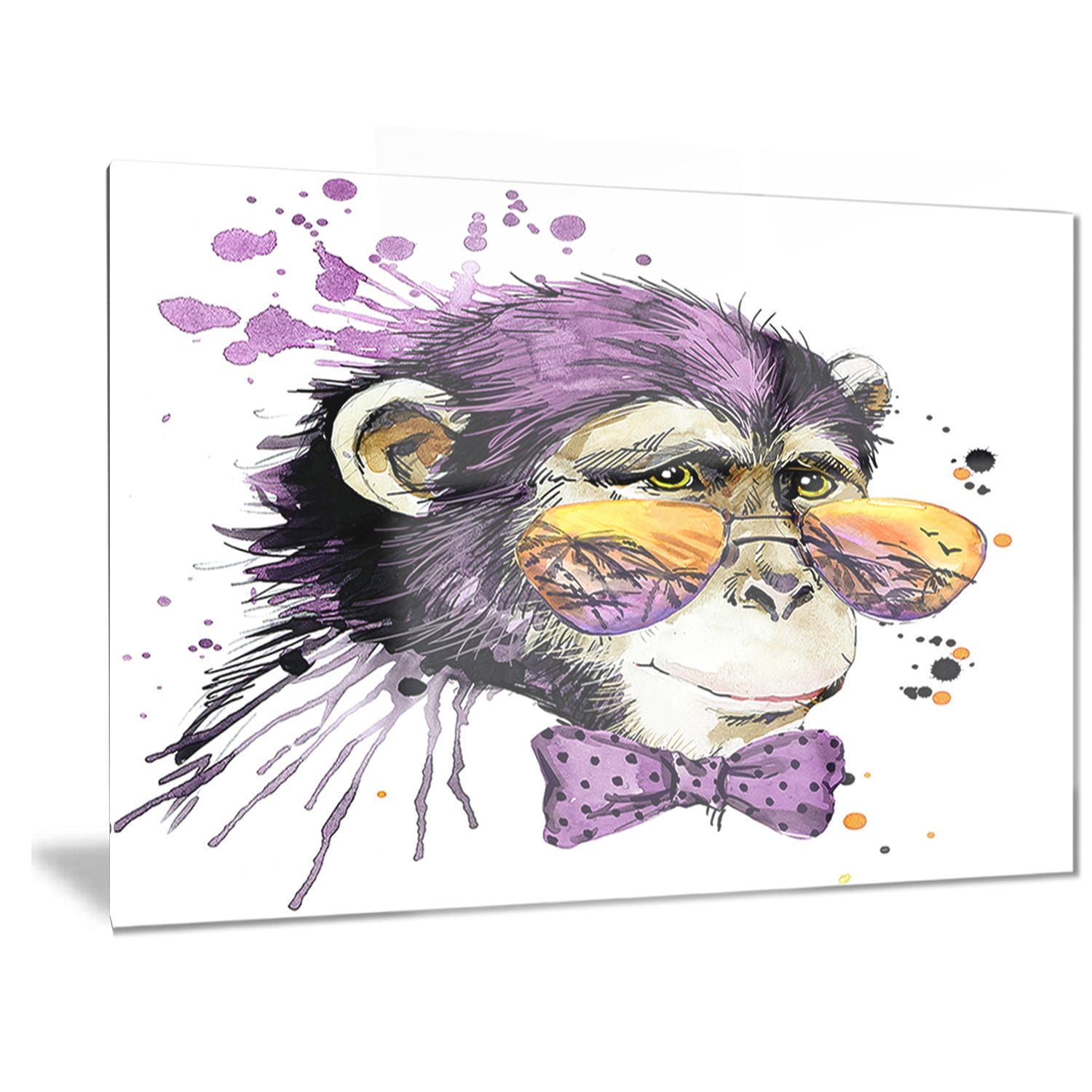Click here for Designart Design Art Cool Monkey Animal Kids Metal... prices