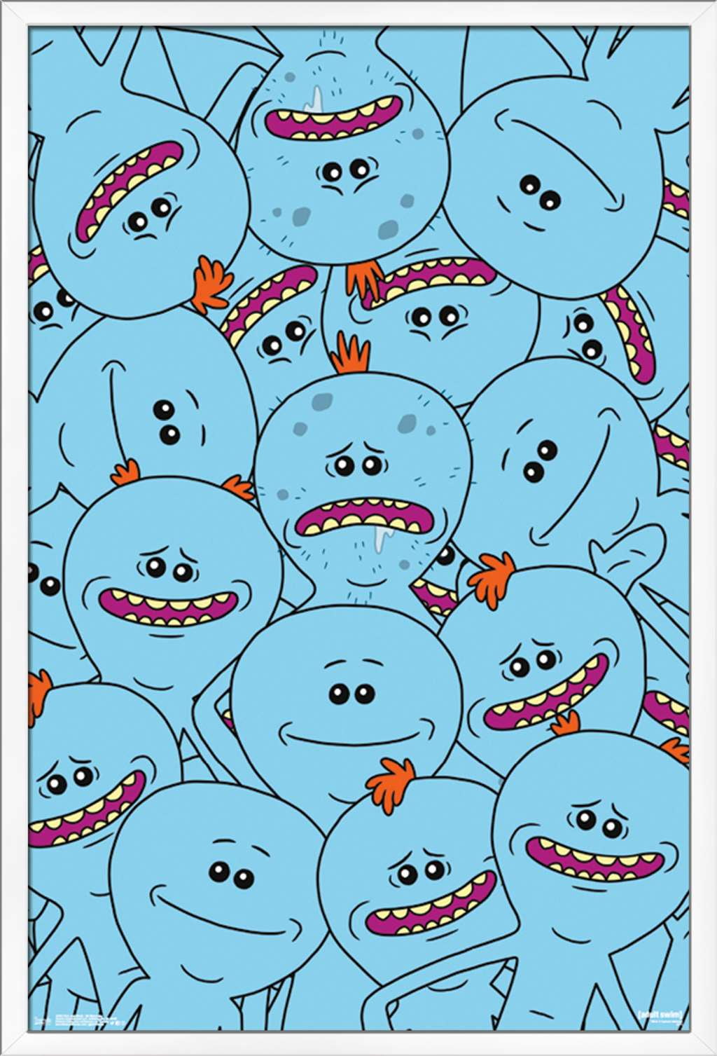 Rick And Morty - Mr. Meeseeks Wall Poster, 22.375" x 34", Framed ...
