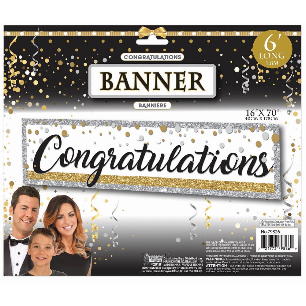 Congratulations Banner (1) - Walmart.com