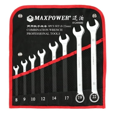 HART 7-Piece SAE Ratcheting Wrench Set with Tool Pouch, Chrome Vanadium ...