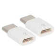 2Pcs Adapter Micro to TypeC Plug Play Great Compatibility Conversion ...