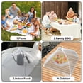4 Pack Mesh Food Covers 12 inch, Outdoor Food Covers, Picnic ...