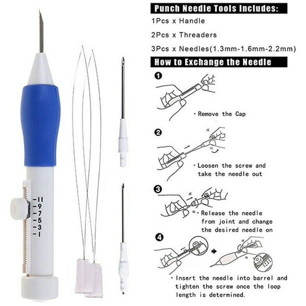 Weaving Tools,Embroidery Punch Needle Adjustable Sewing Punch Needle ...