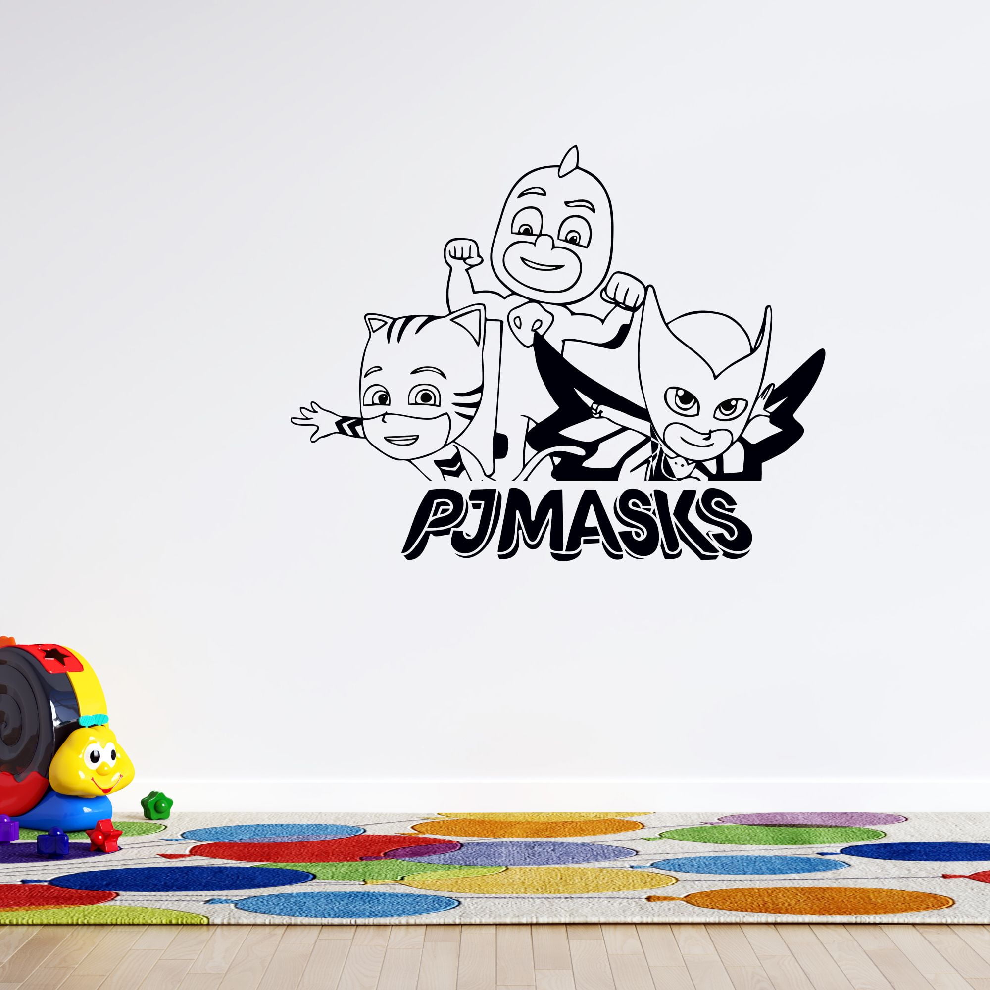 Vinyl PJ Masks Super Heroes Adhesive Wall Decal - 16" x 20" Gekko ...