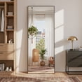 Cuteday 58"x18" Rectangular Full Length Mirror Aluminum Frame Floor ...