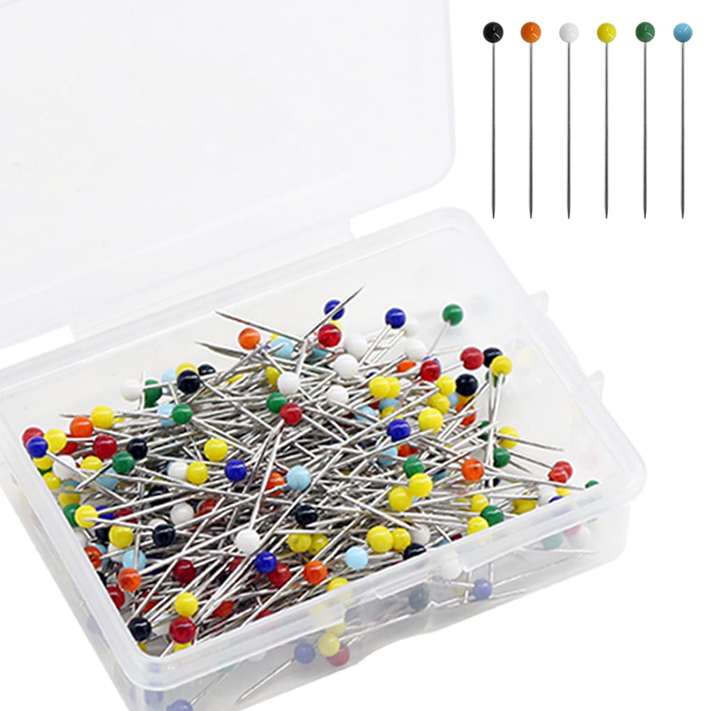 TureClos 250Pcs Multifunction Glass Ball Head Pins Quilting Needles DIY ...